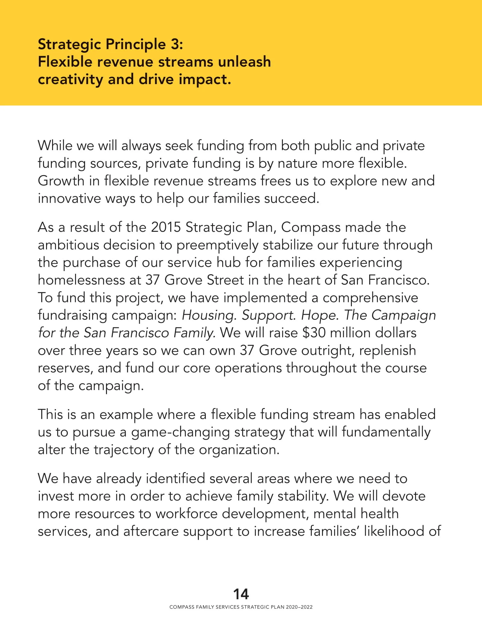 Our Strategic Plan — Compass Family Services