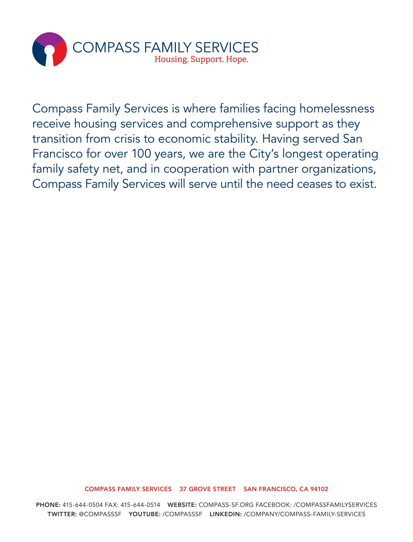 Our Strategic Plan — Compass Family Services