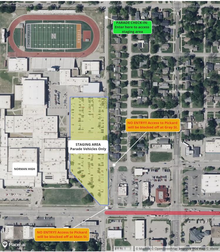 Parade Line-up & Instructions — Norman Christmas Parade