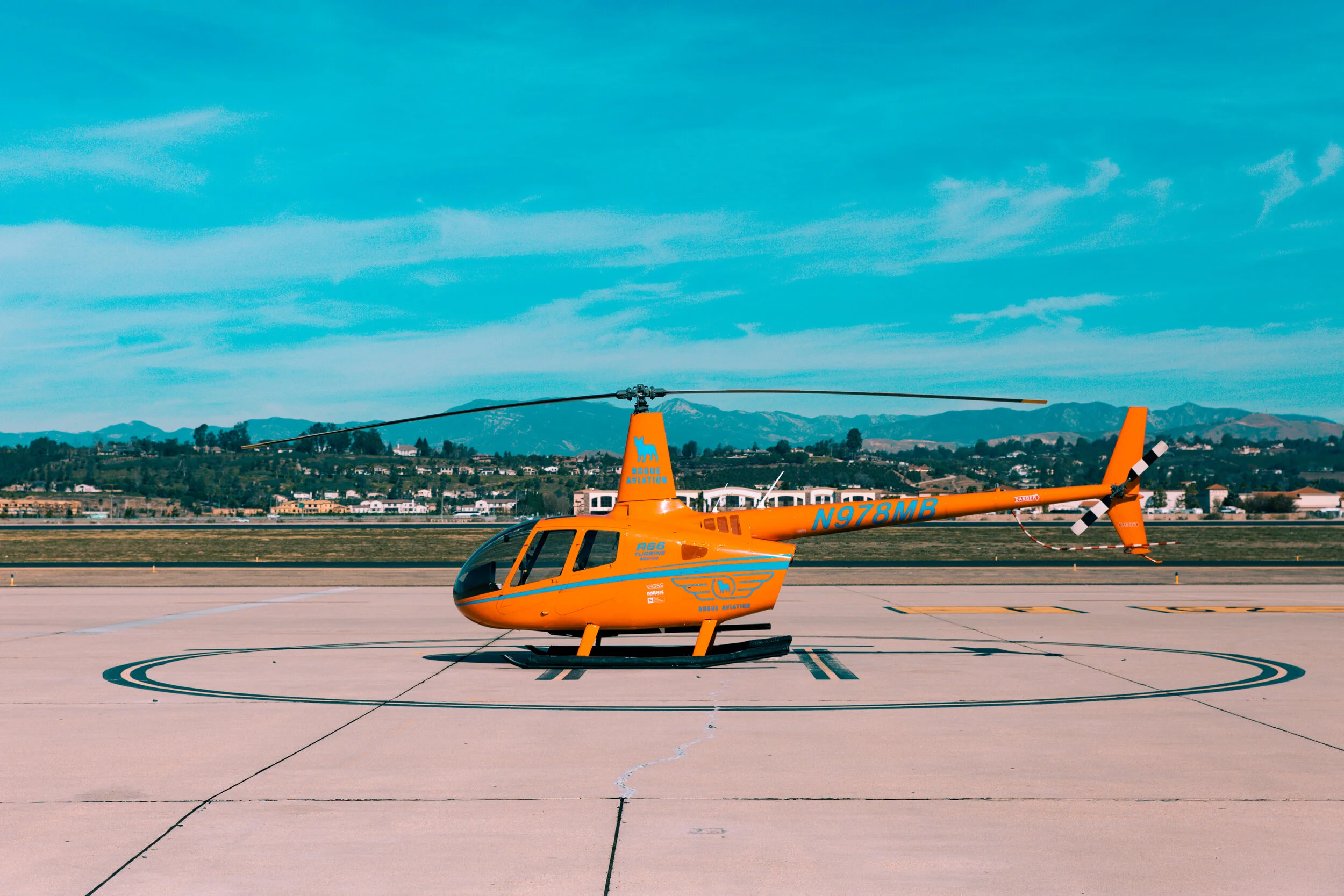 Orange Helicopter
