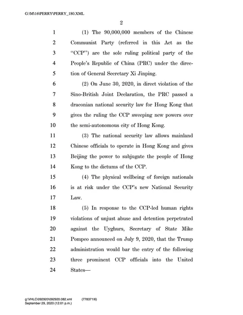 Breaking: Bill To Designate the CCP As A Transnational Organized Crime ...
