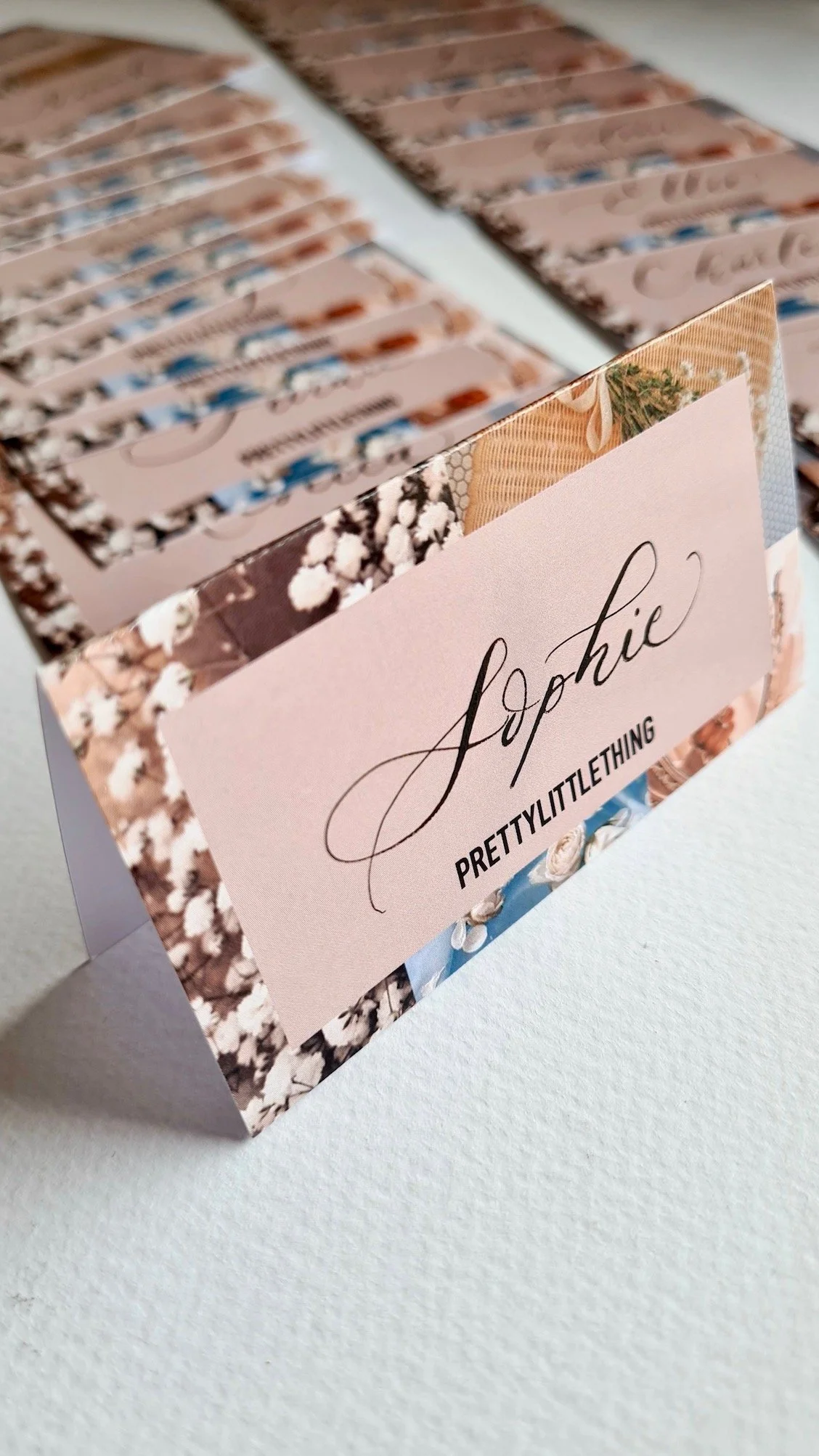 Bespoke Calligraphy Place Cards, Table Number, Place Names, Acrylic ...