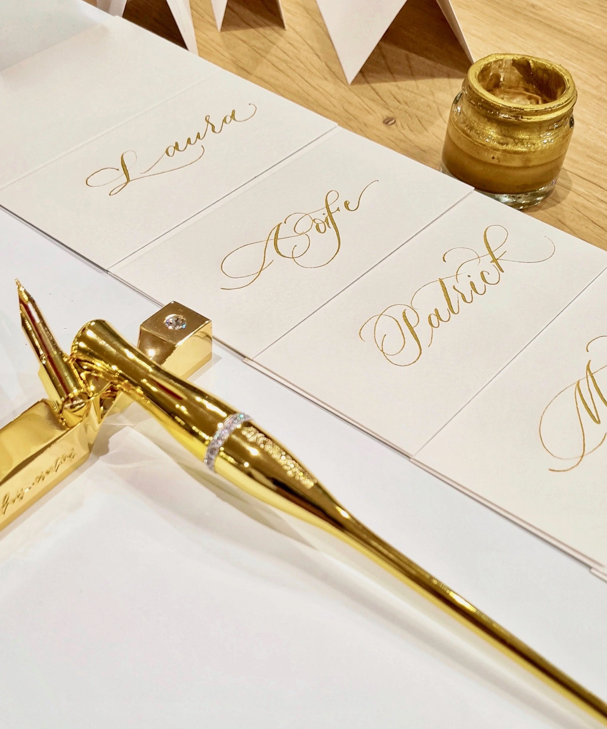 Bespoke Calligraphy Place Cards, Table Number, Place Names, Acrylic ...