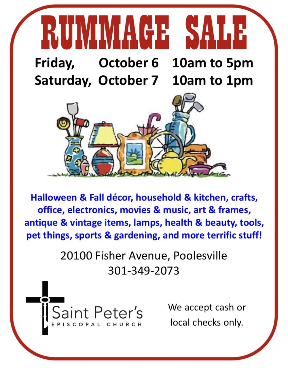Fall Rummage Sale — St. Peter's Episcopal