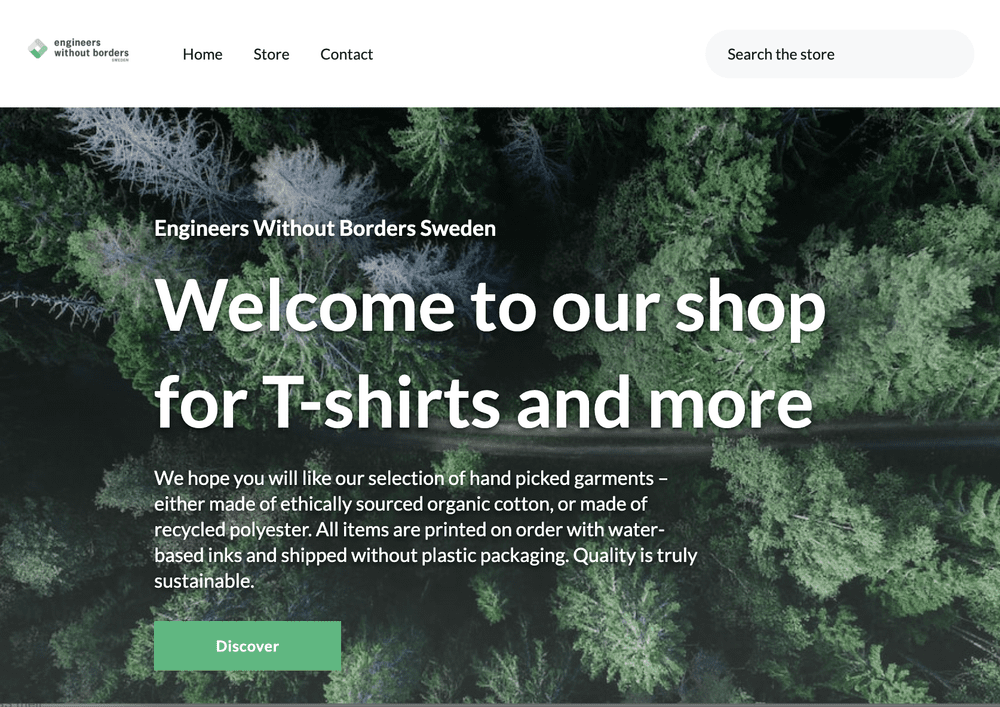 Welcome to our eShop — EWB SWE