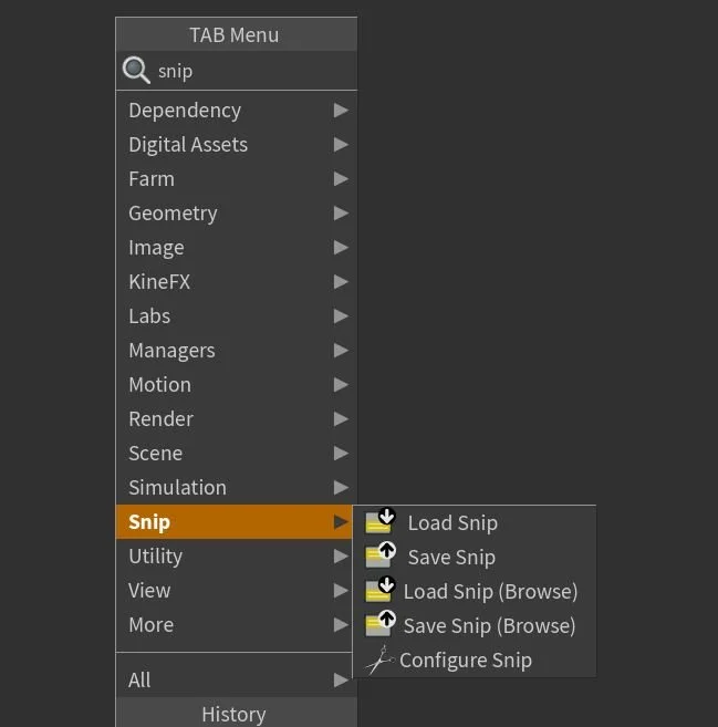 Houdini Snip - Load and Save Networks Across Users Quickly — Richard C ...