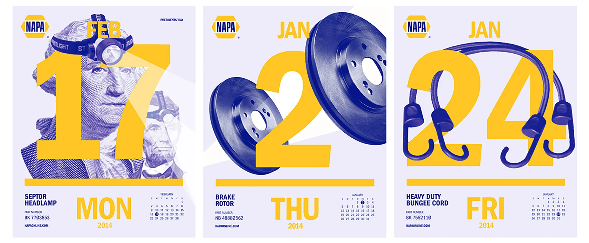 napa 365 parts calendar — Tana
