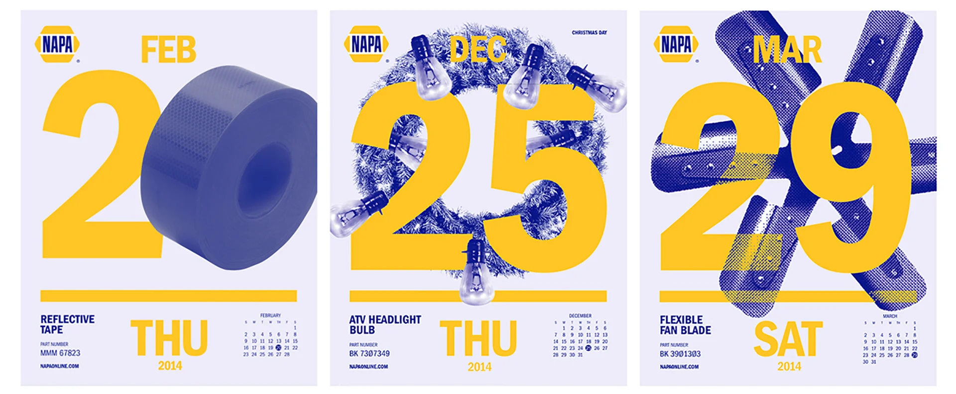 napa 365 parts calendar — Tana
