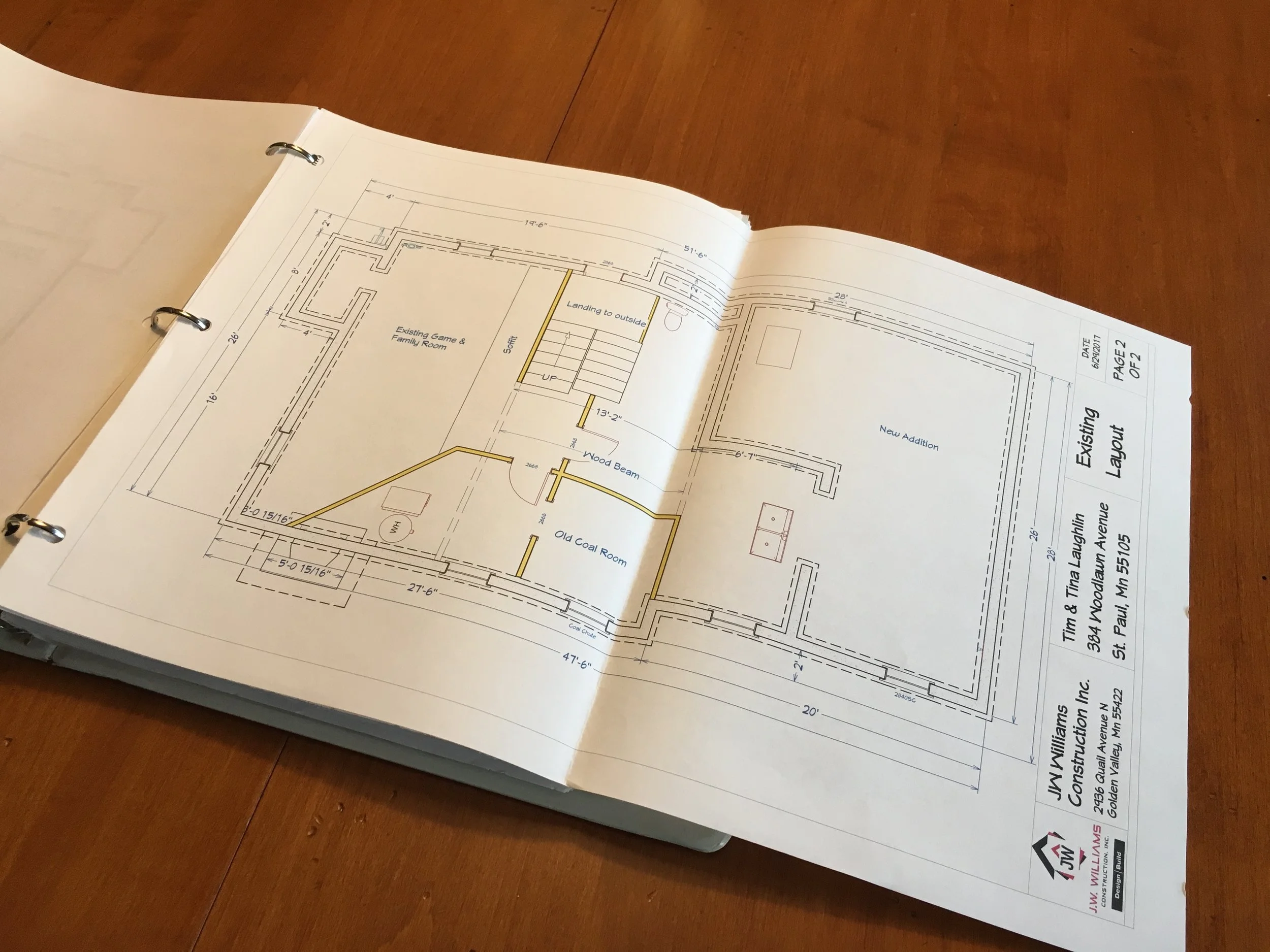 Binders Keep Everyone on Same Page — JW Williams Construction