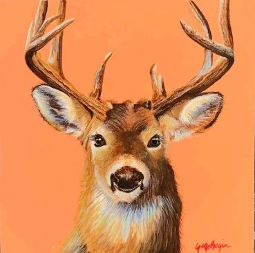 Stag Head Painting