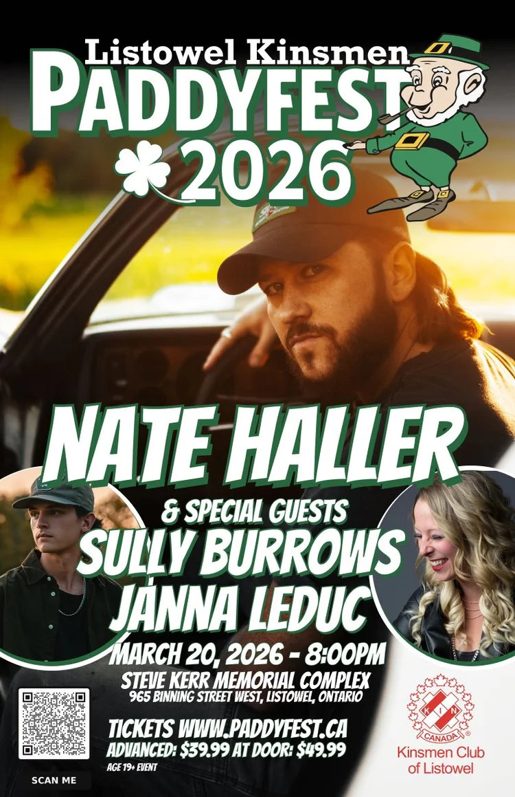 Paddyfest 2026 Friday Night Concert with Nate Haller — Listowel Paddyfest