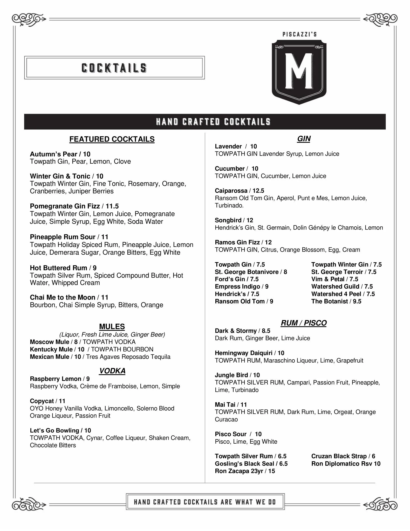 Drink — The Merchant Tavern