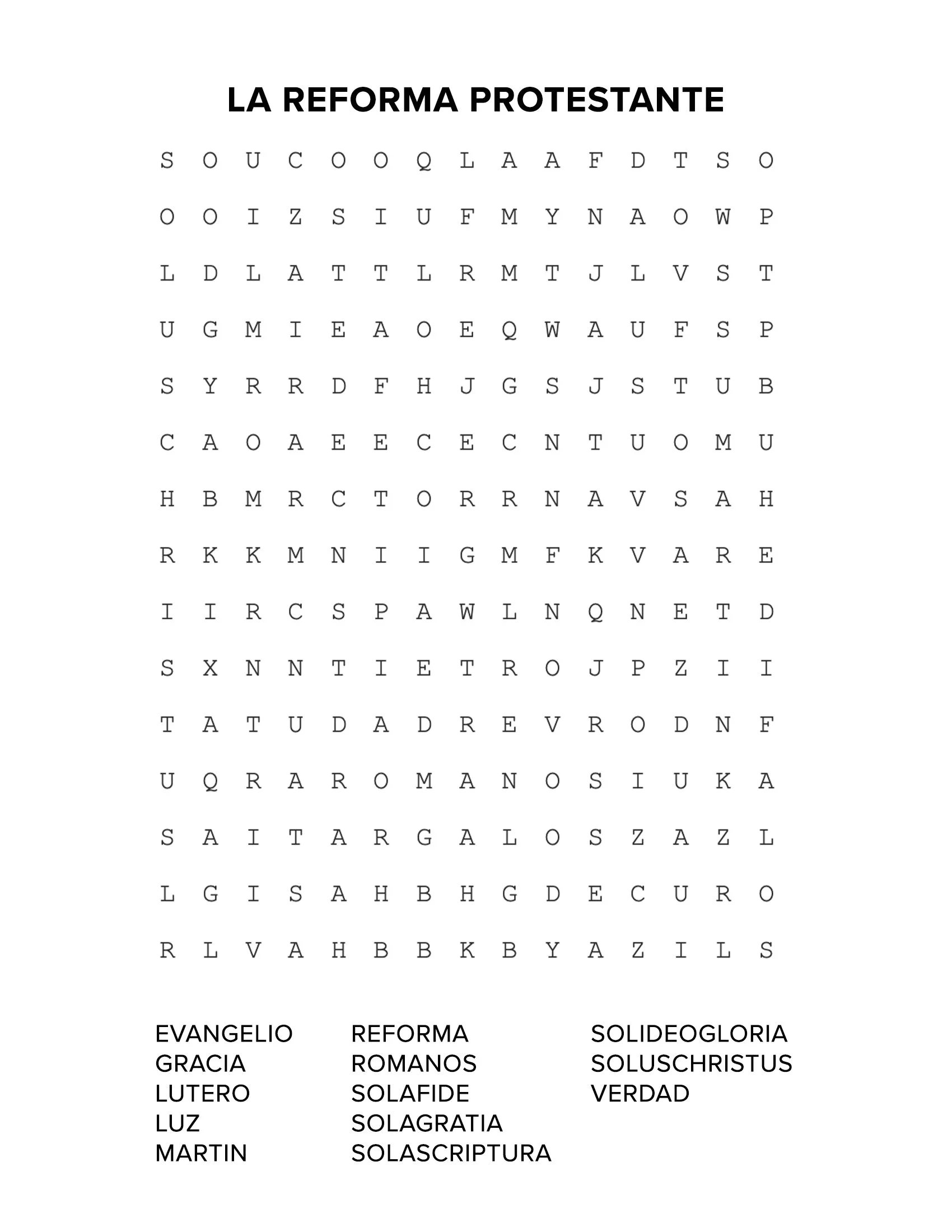 Recursos para celebrar la reforma protestante — LOS GOMEZ