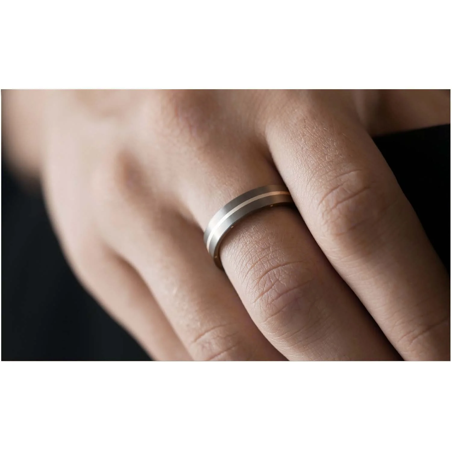 Classic Wood Metal Ring — Shiruba Tree Wooden Rings Uk