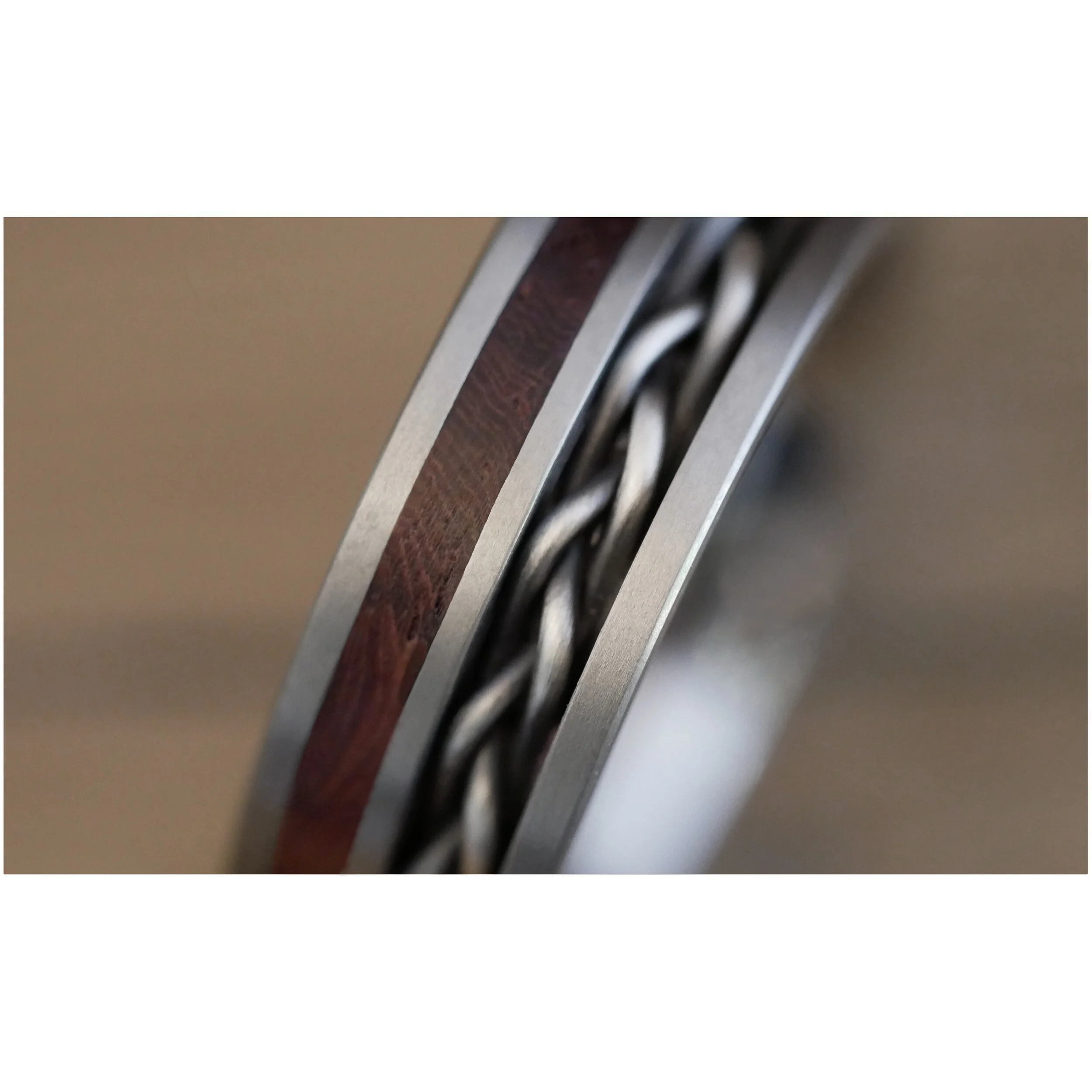 Classic Wood Metal Ring — Shiruba Tree Wooden Rings Uk