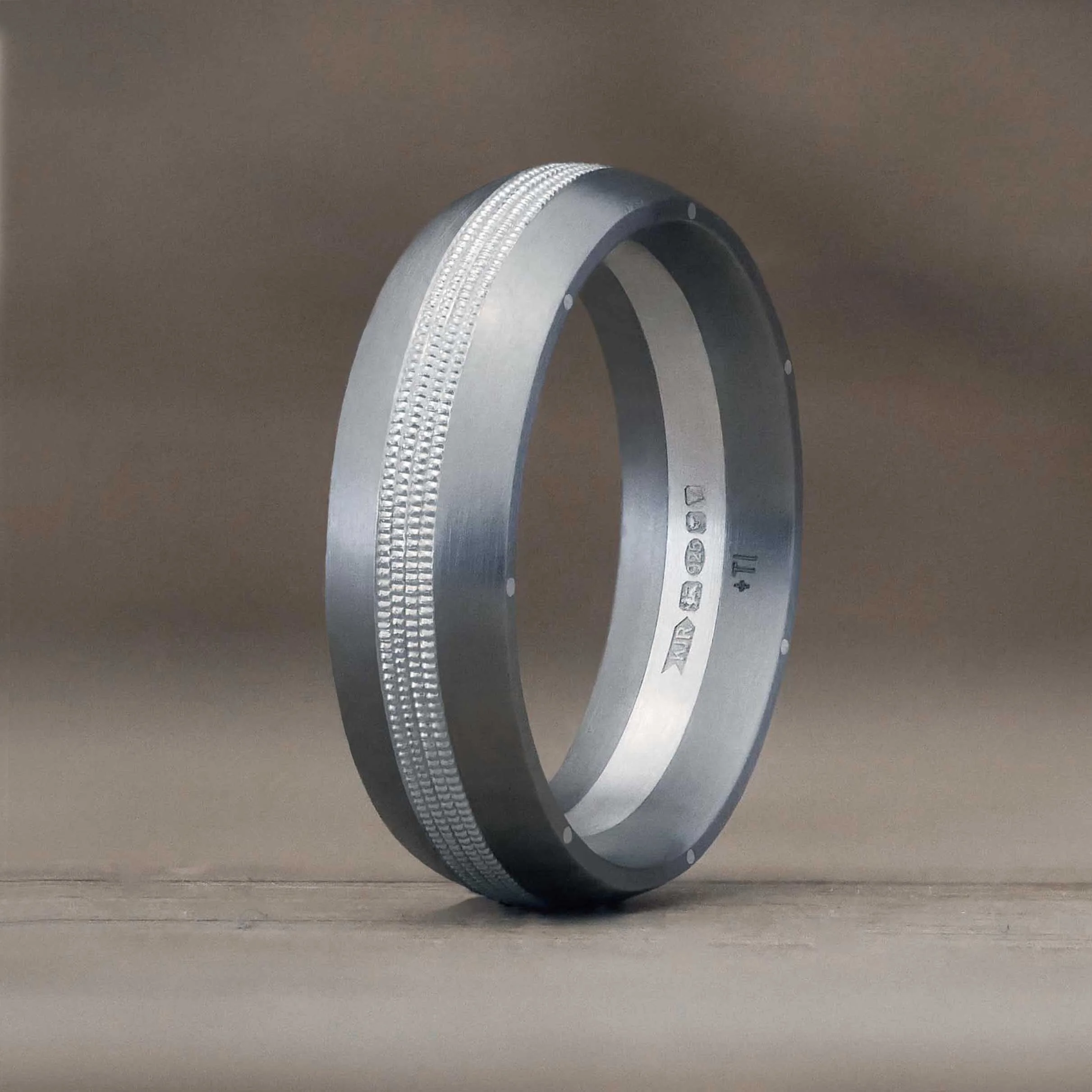 Classic Wood Metal Ring — Shiruba Tree Wooden Rings Uk