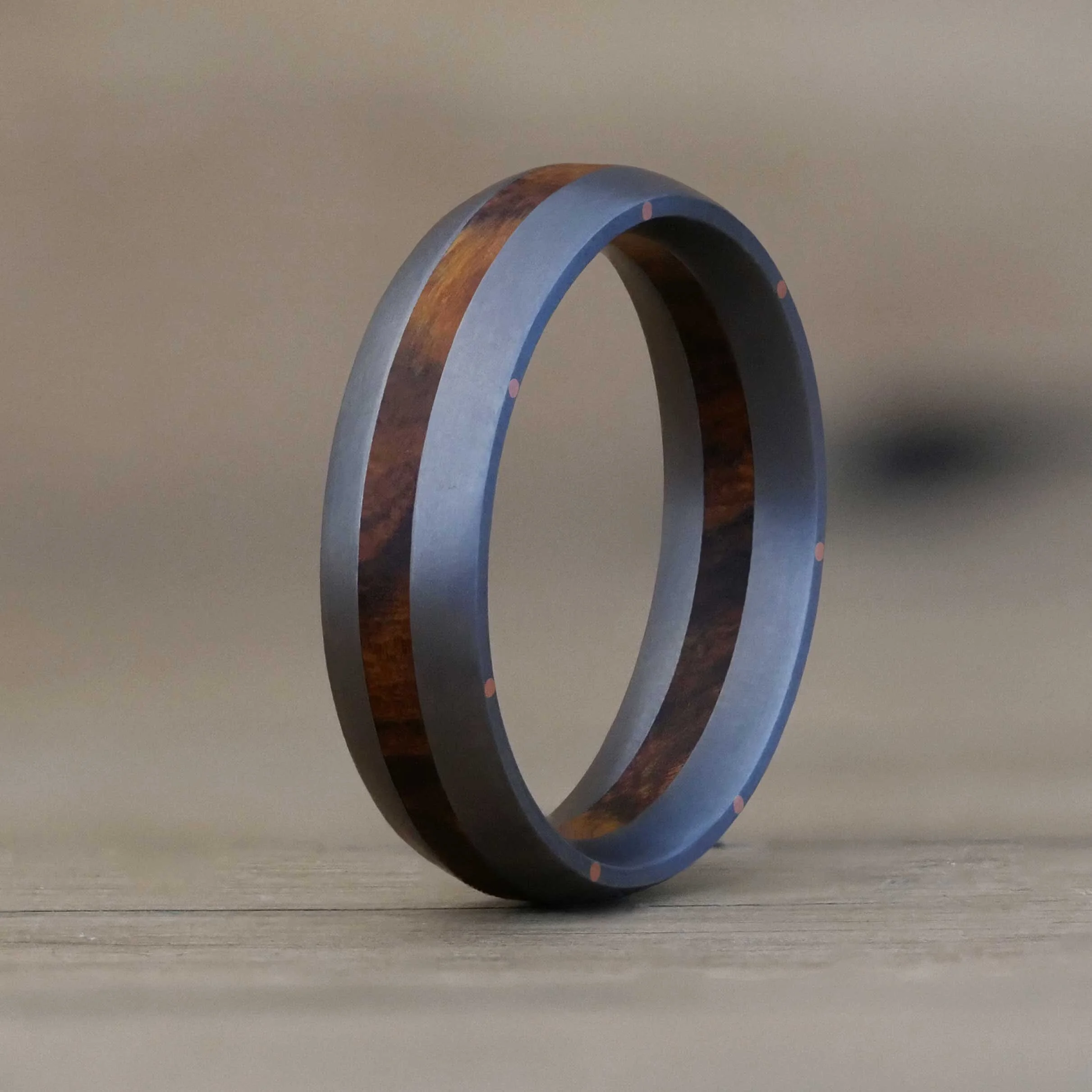 Classic Wood Metal Ring — Shiruba Tree Wooden Rings Uk