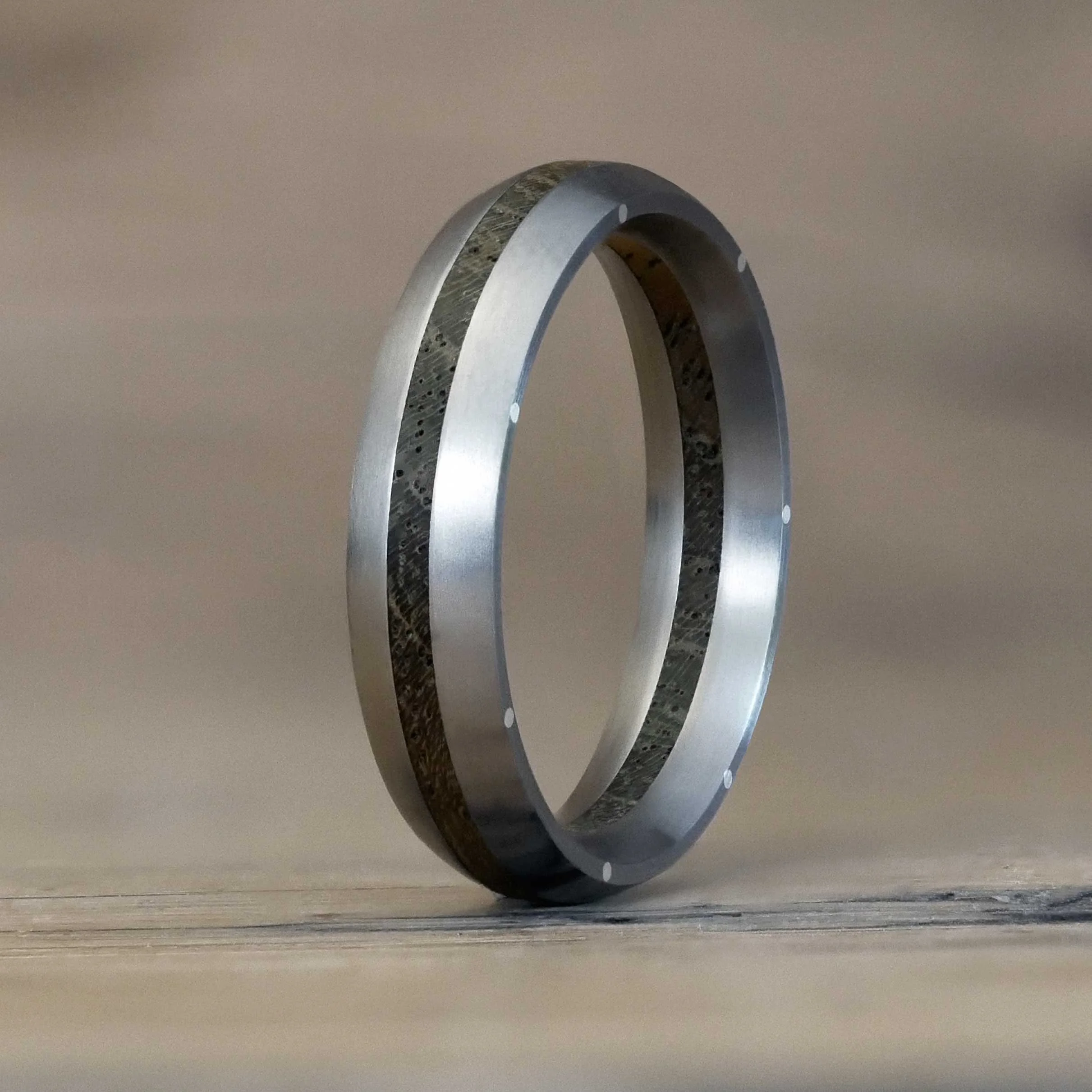 Classic Wood Metal Ring — Shiruba Tree Wooden Rings Uk