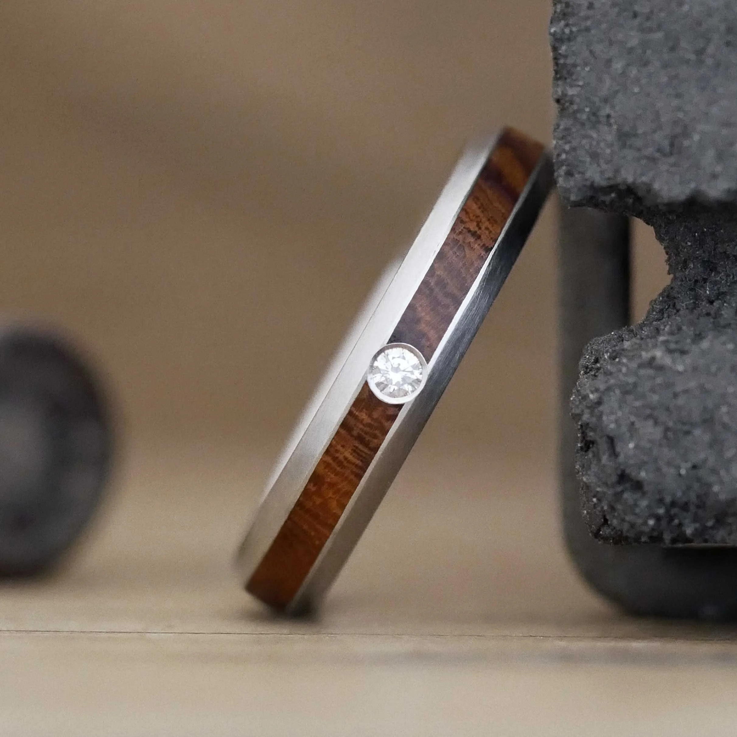 Rings Wood Metal — Shiruba Tree Wooden Rings Uk