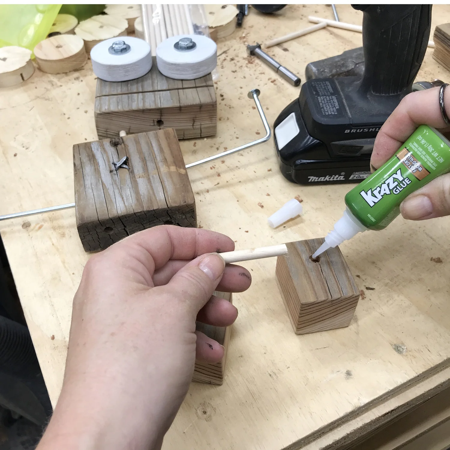 AWESOME Bots - DIY Scrap Wood Art — the Awesome Orange