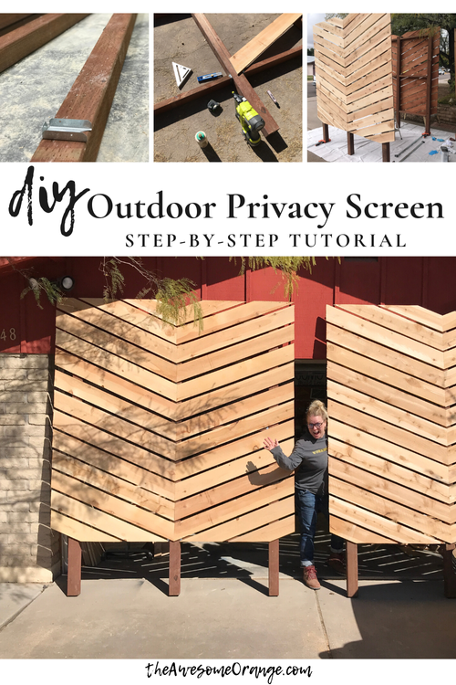 DIY Outdoor Privacy Screens — the Awesome Orange