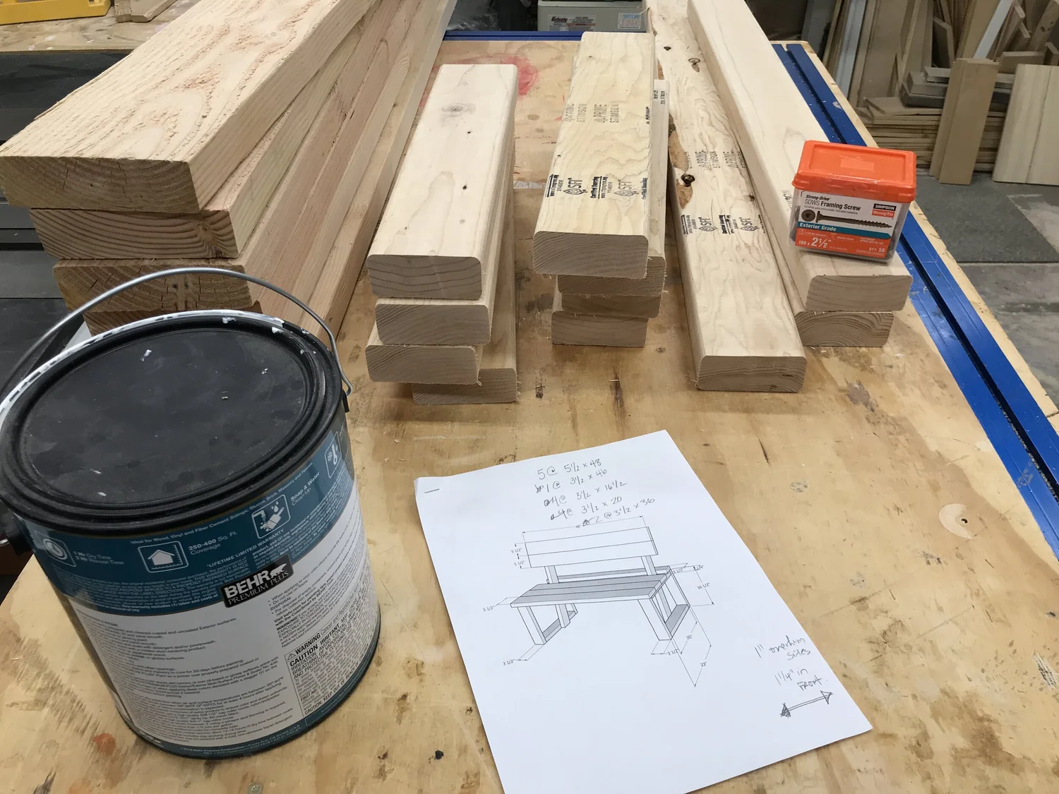 DIY Outdoor Bench with Back — the Awesome Orange