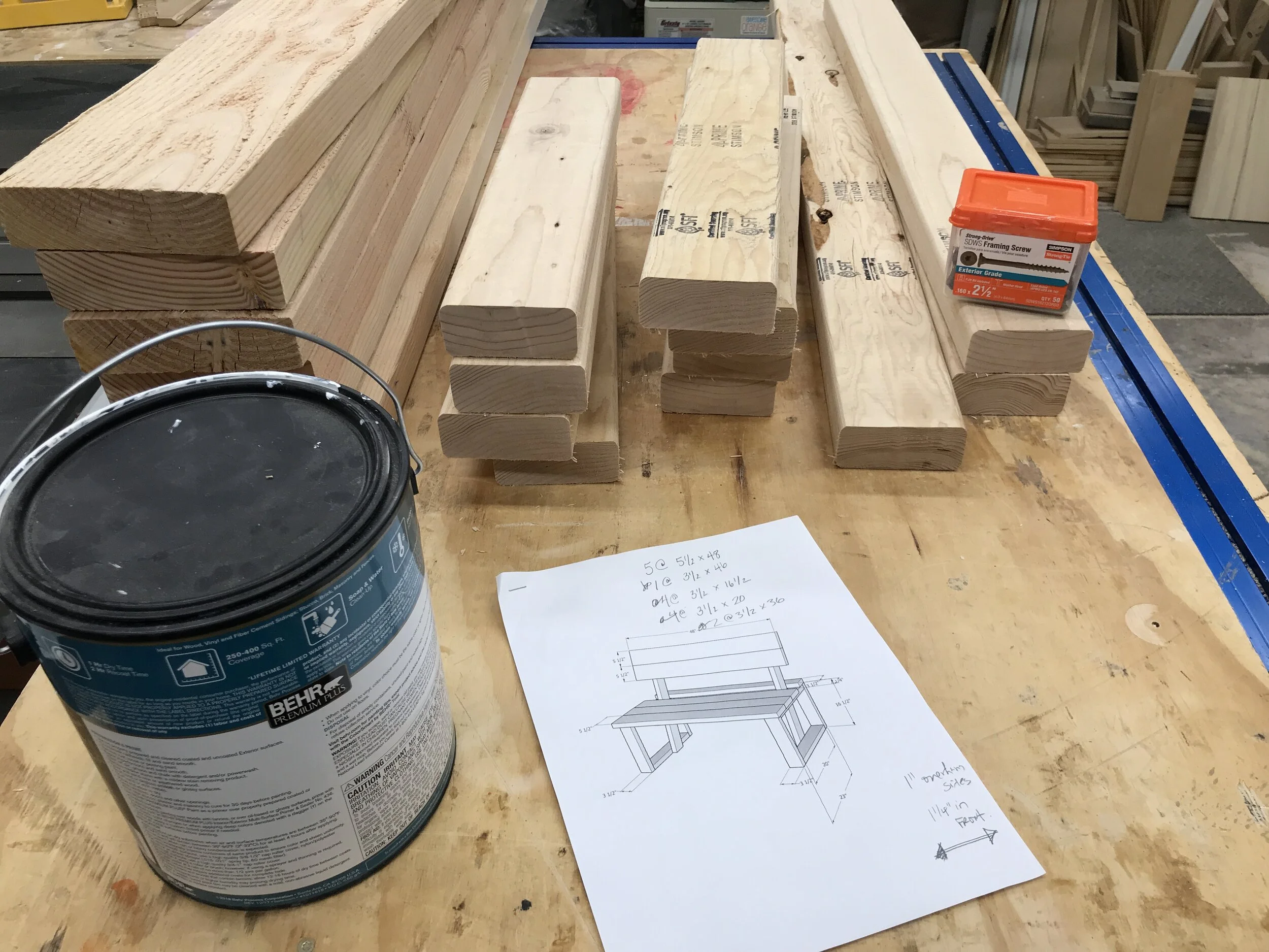 DIY Outdoor Bench with Back — the Awesome Orange