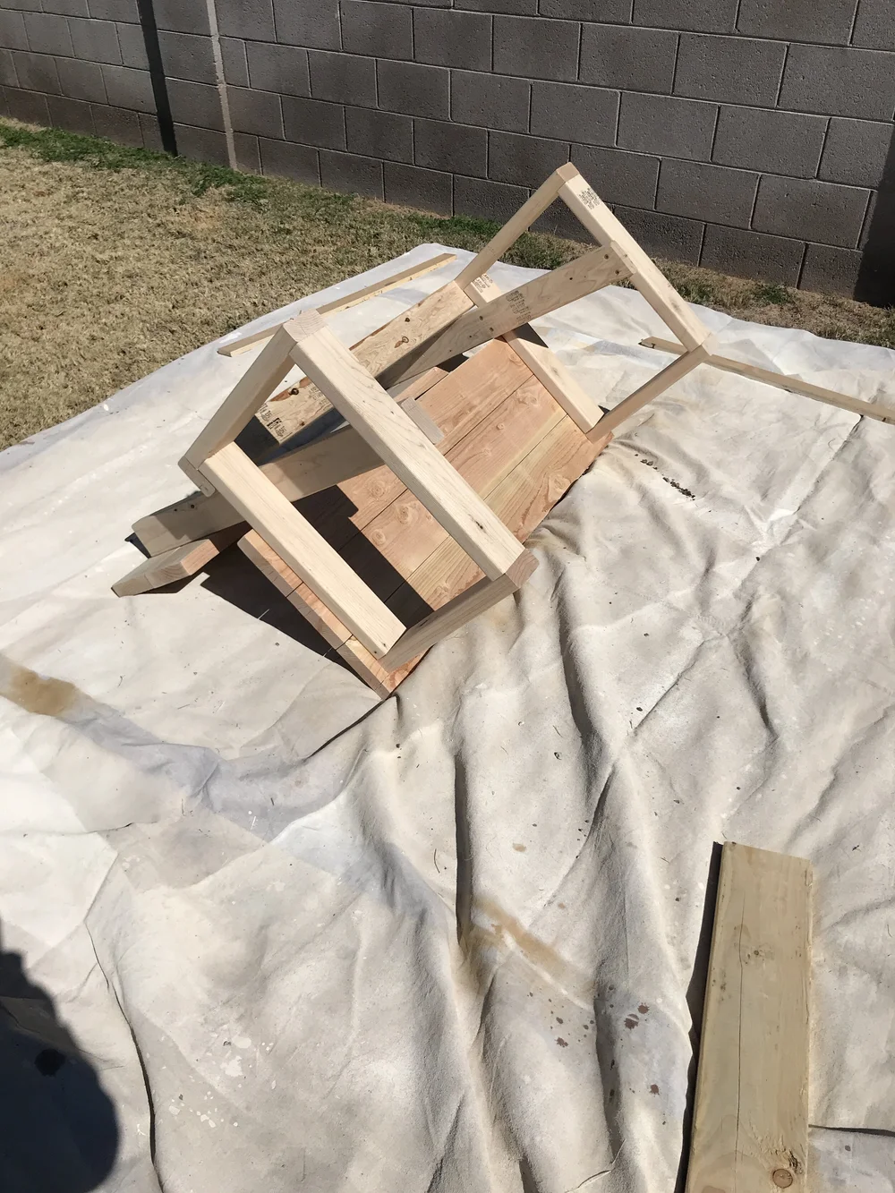 DIY Outdoor Bench with Back — the Awesome Orange