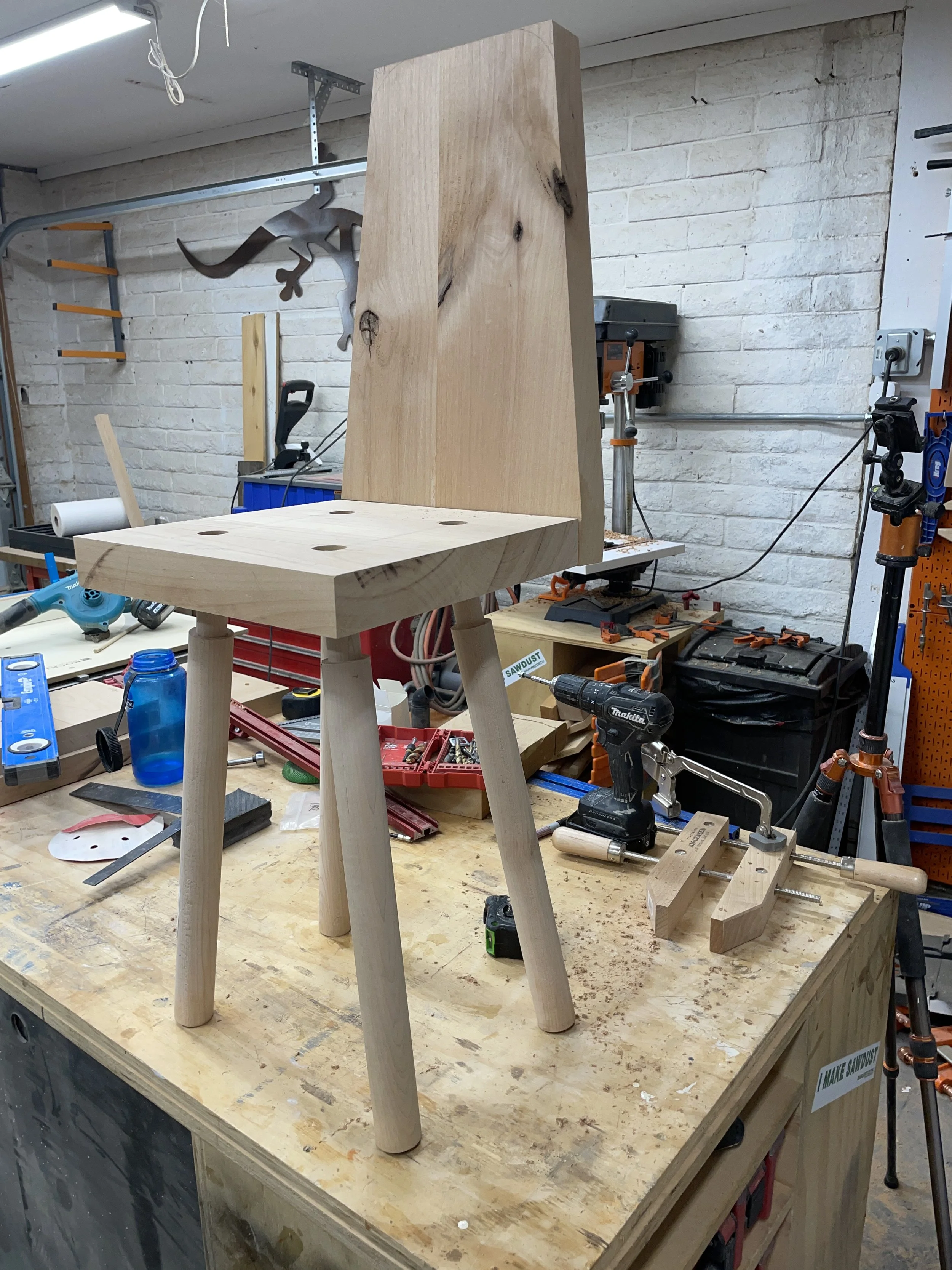 Making a Chair | With Wedged Through Tenons & AWESOME Texture — the ...