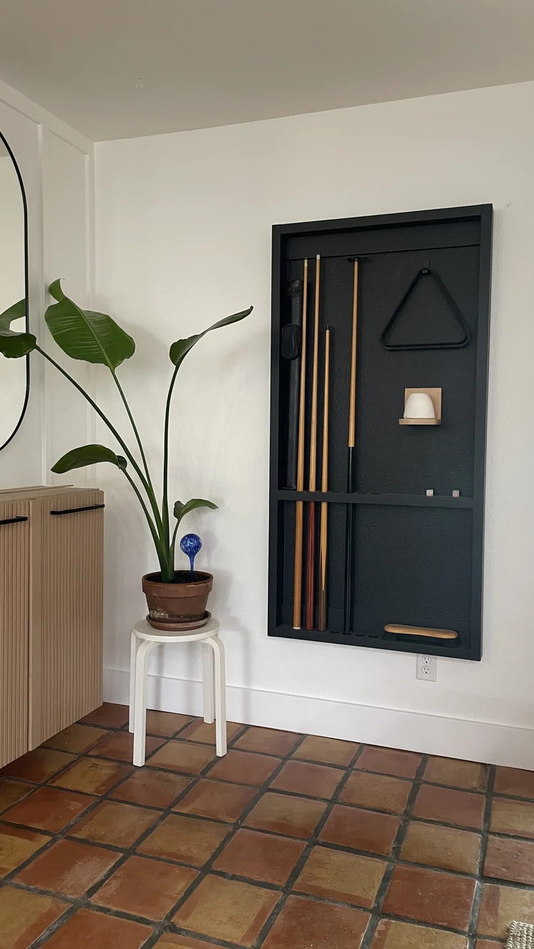 DIY Floating Pool Cue Holder — the Awesome Orange