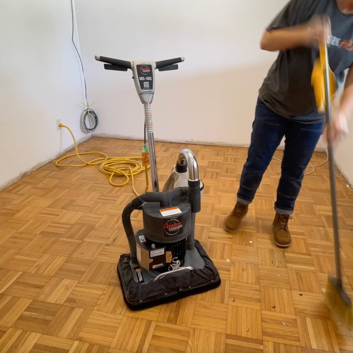Refinishing Parquet Floors: Start-to-Finish — the Awesome Orange
