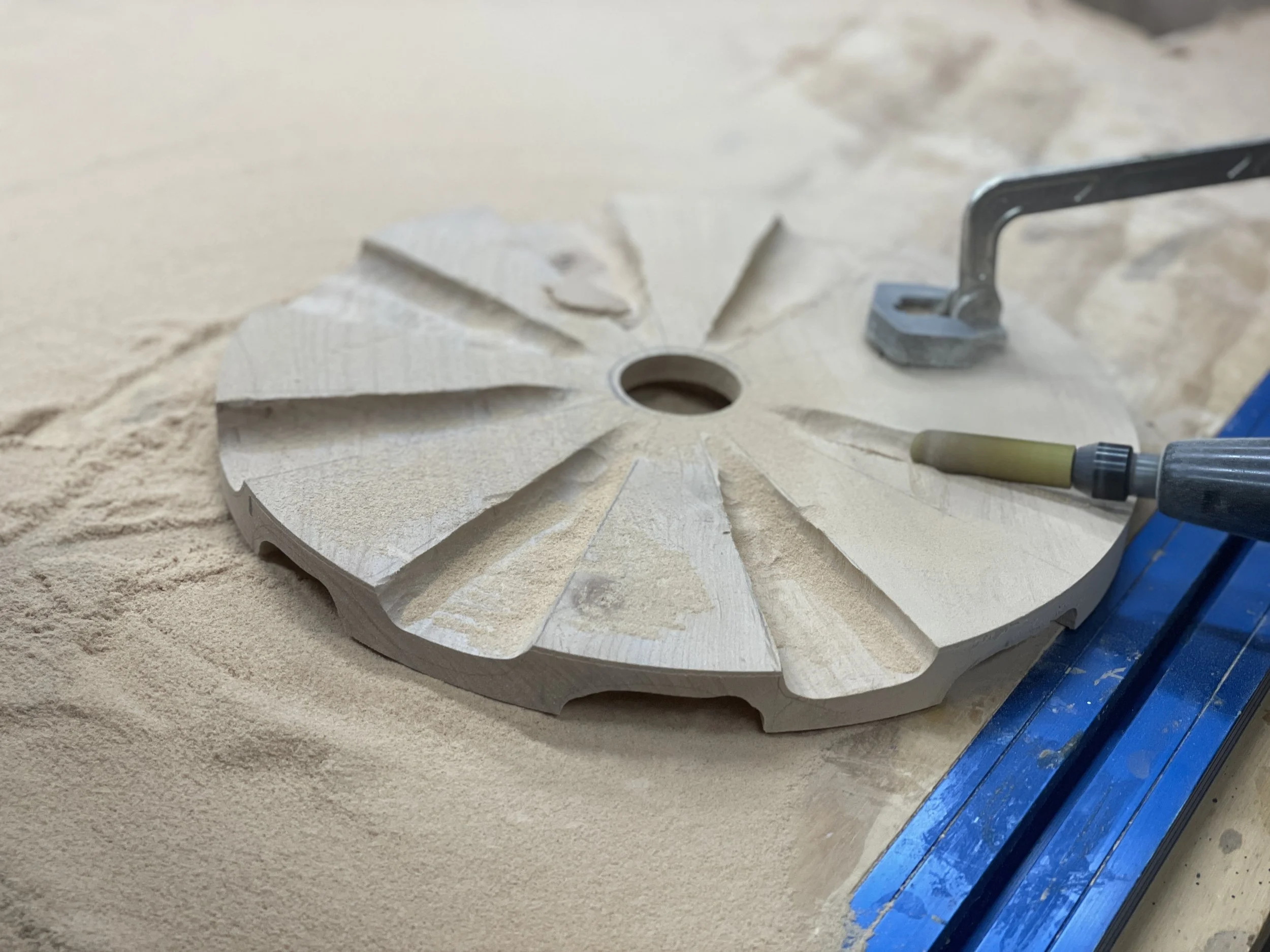 DIY Power Carved Pendant Light — the Awesome Orange