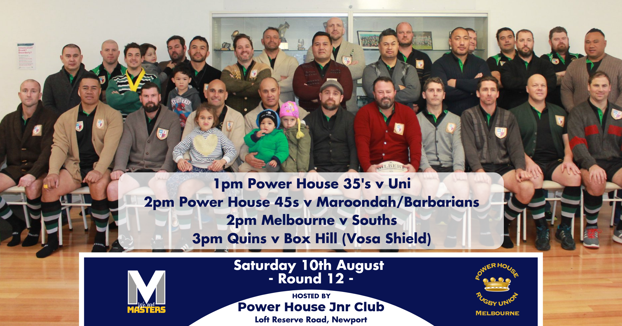 Round 12 - Power House Junior Rugby Club — Vic Masters Rugby