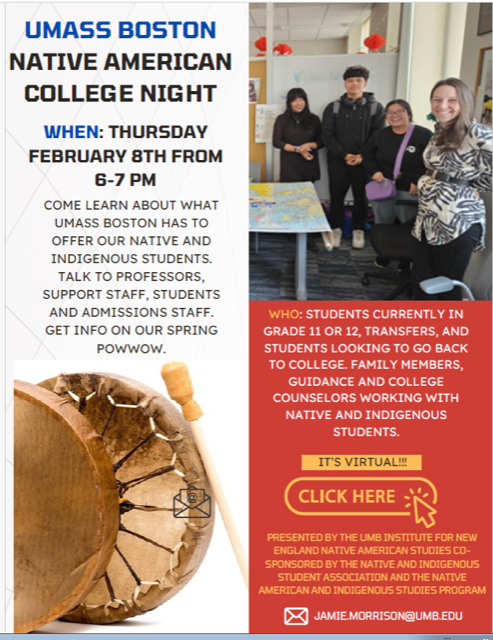 UMASS Boston Native American College Night — Mashpee Wampanoag Tribe