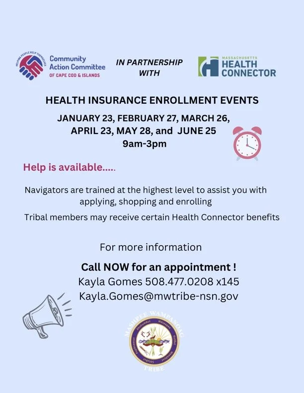 Health Insurance Enrollment Support — Mashpee Wampanoag Tribe