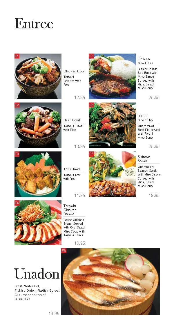 Menu — Yen Sushi and Sake Bar