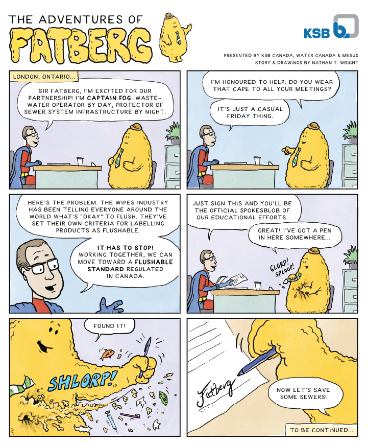 Fatberg Comic Strip in Water Canada Magazine — Nathan T. Wright ...
