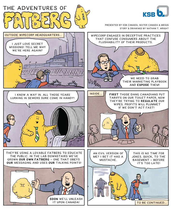 Fatberg Comic Strip in Water Canada Magazine — Nathan T. Wright ...