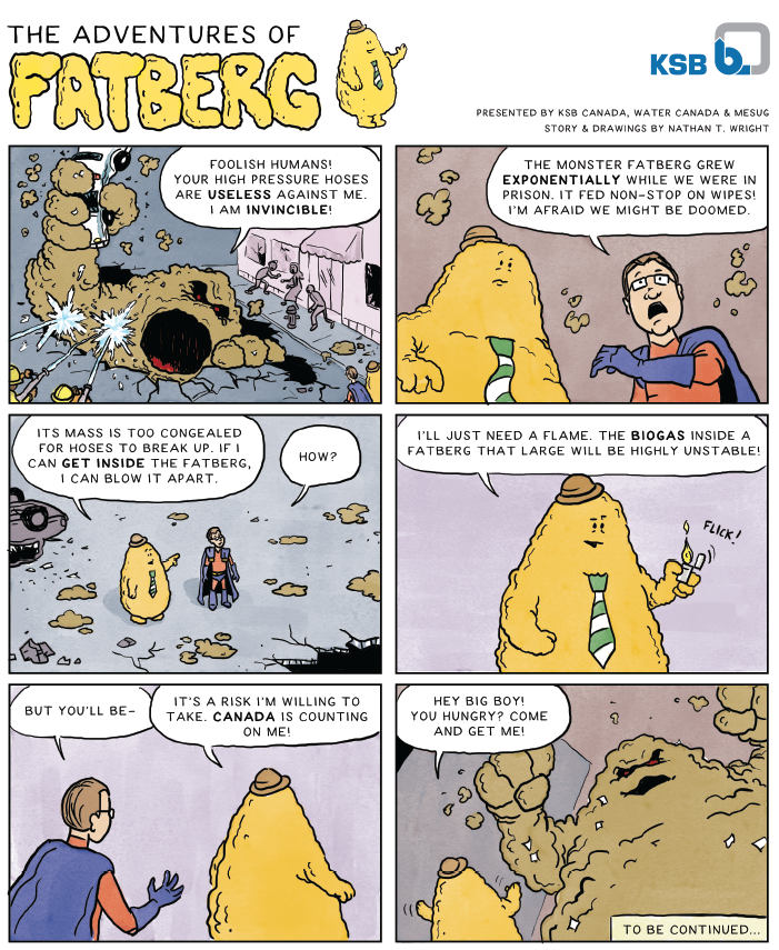 Fatberg Comic Strip in Water Canada Magazine — Nathan T. Wright ...