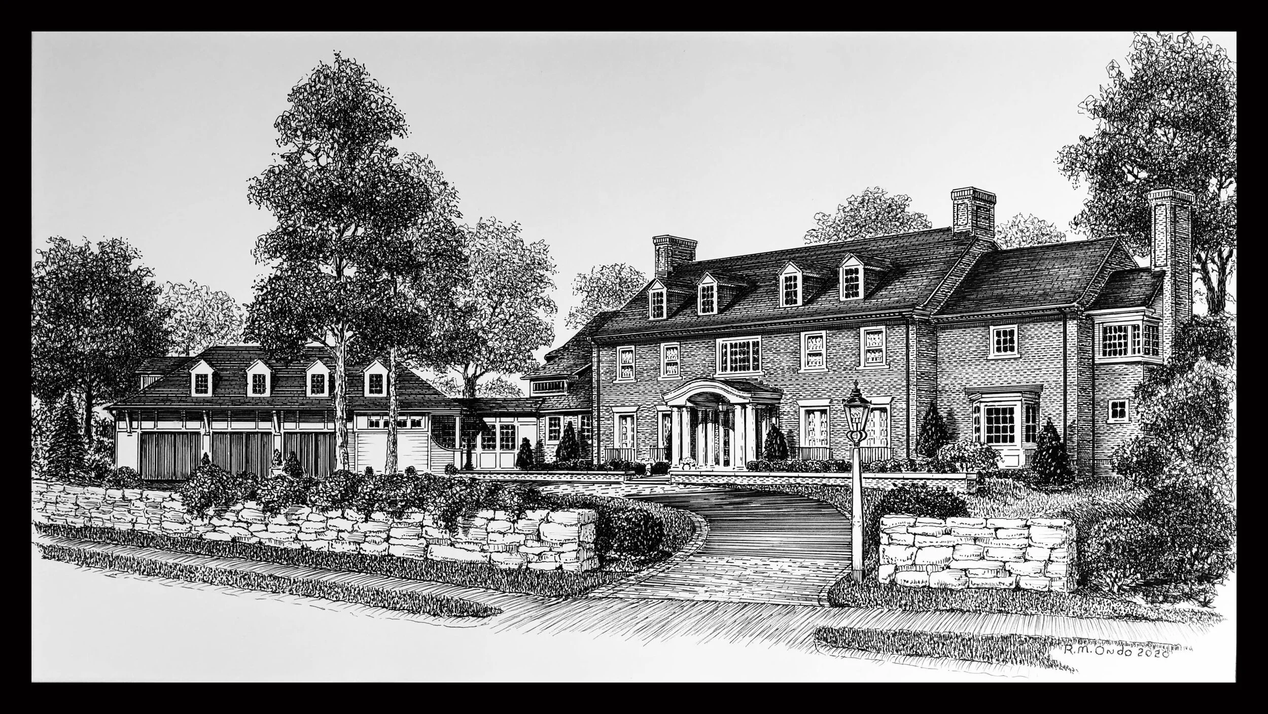Pen and Ink House Drawings — Rob Ondo Artist