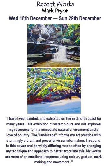 Mark Pryor Recent Works — Macleay Valley Community Art Gallery