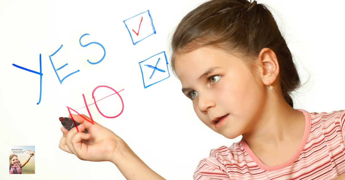 The value of teaching about choice — The Primary Years