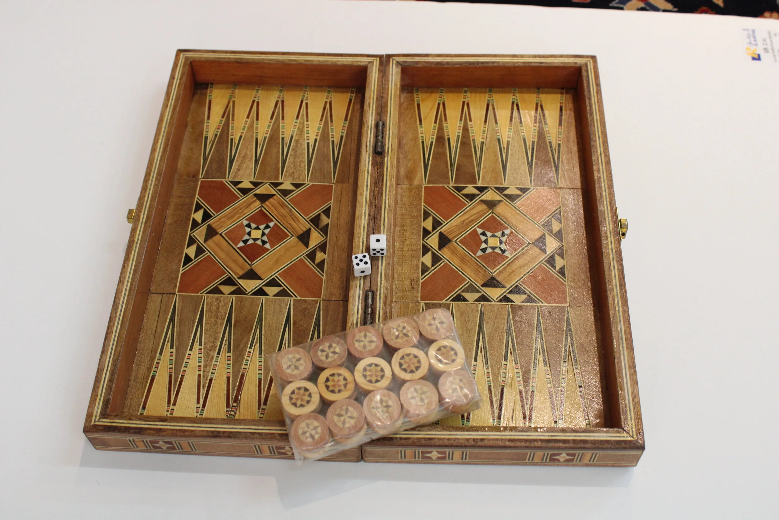 Backgammon Game Box — ORIENTAL CARPET COMPANY
