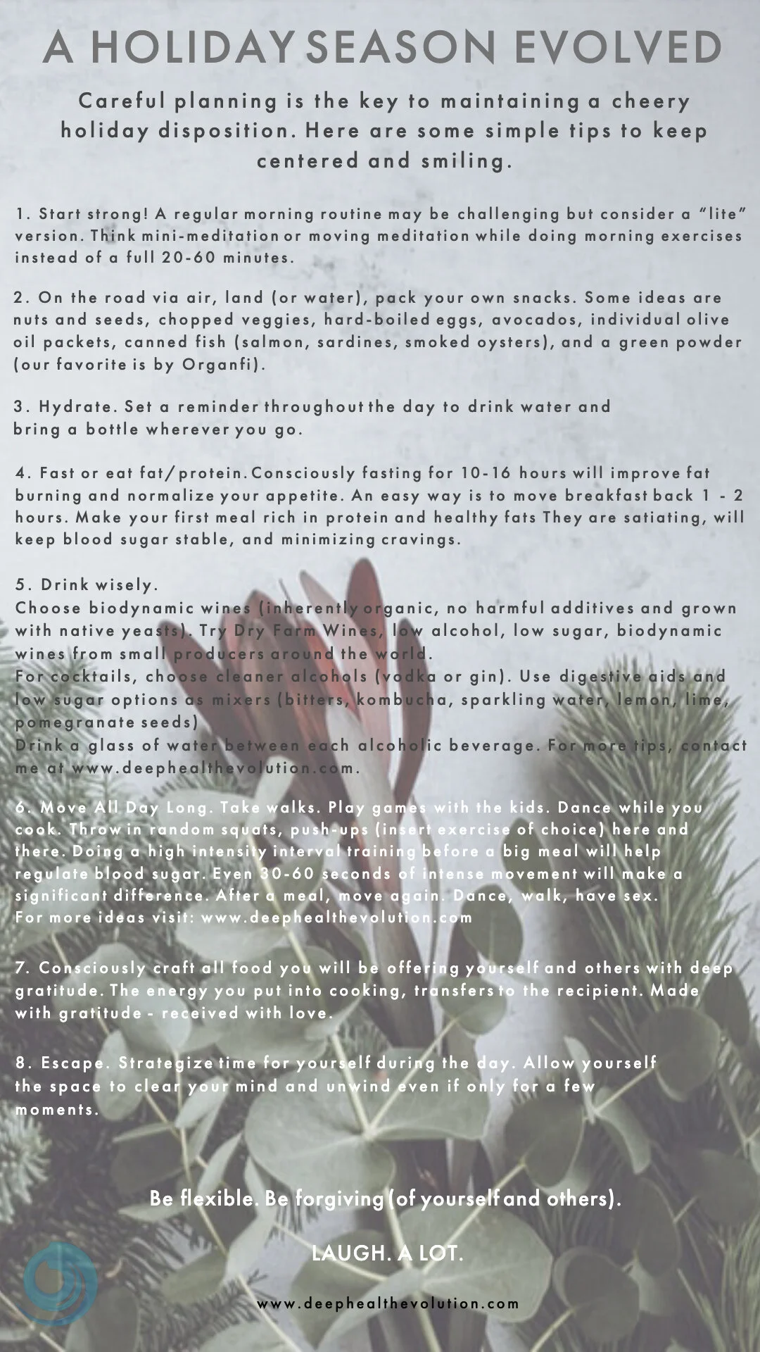 A holiday season evolved — Deep Health Evolution