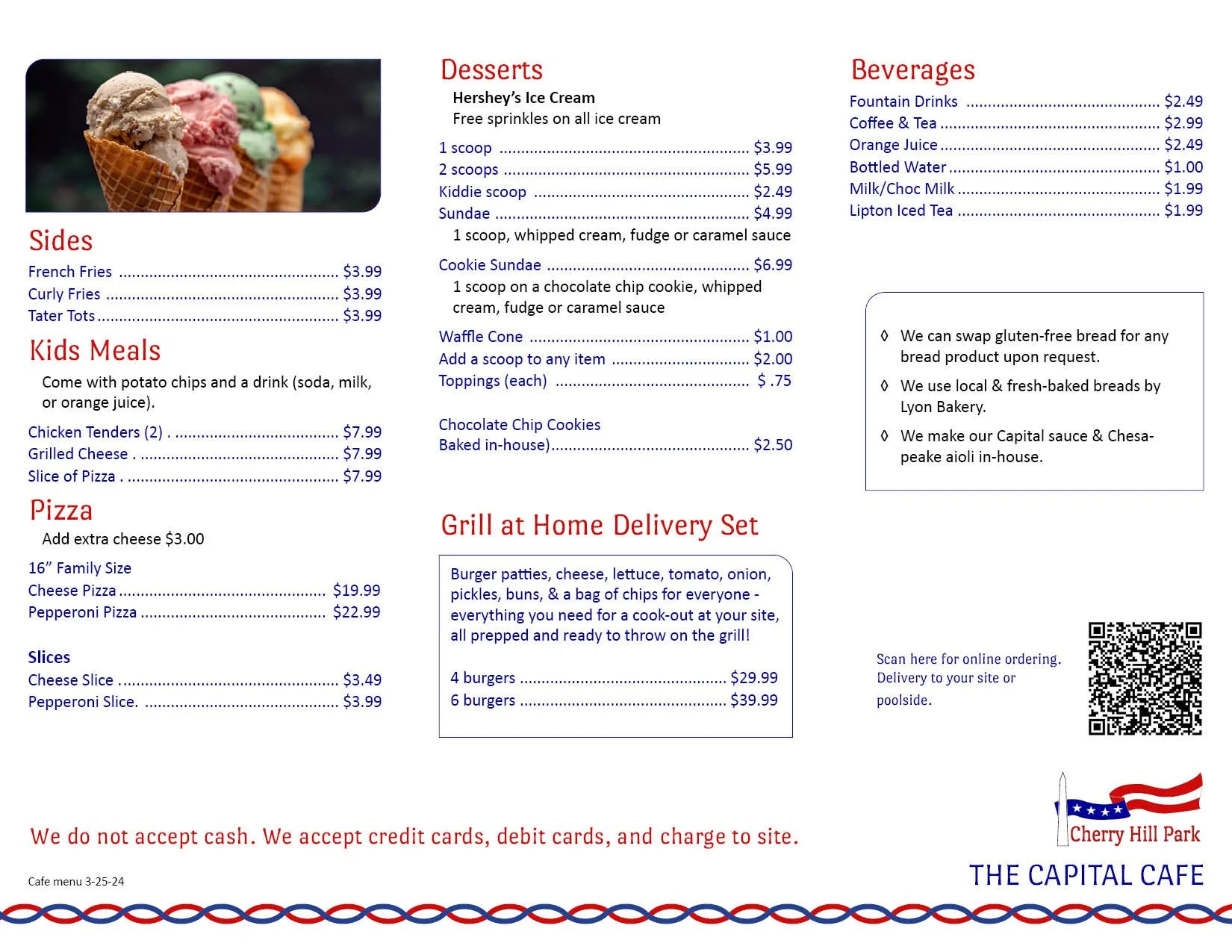 Cherry Hill Park | Menu - The Star Cafe