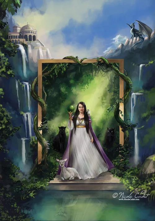 Book of Mari - book cover illustration (2nd in series) — Nicole Cadet