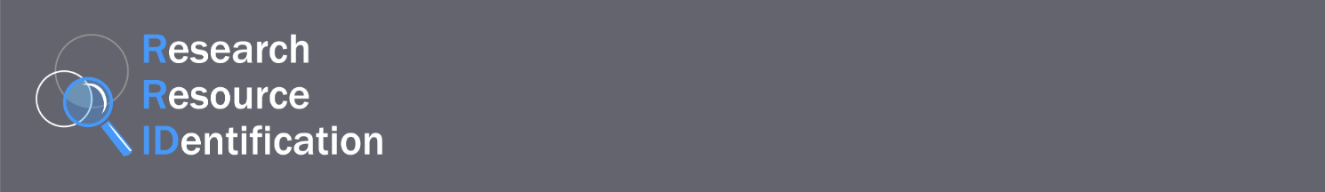 FAQ RRID Tool — SciCrunch