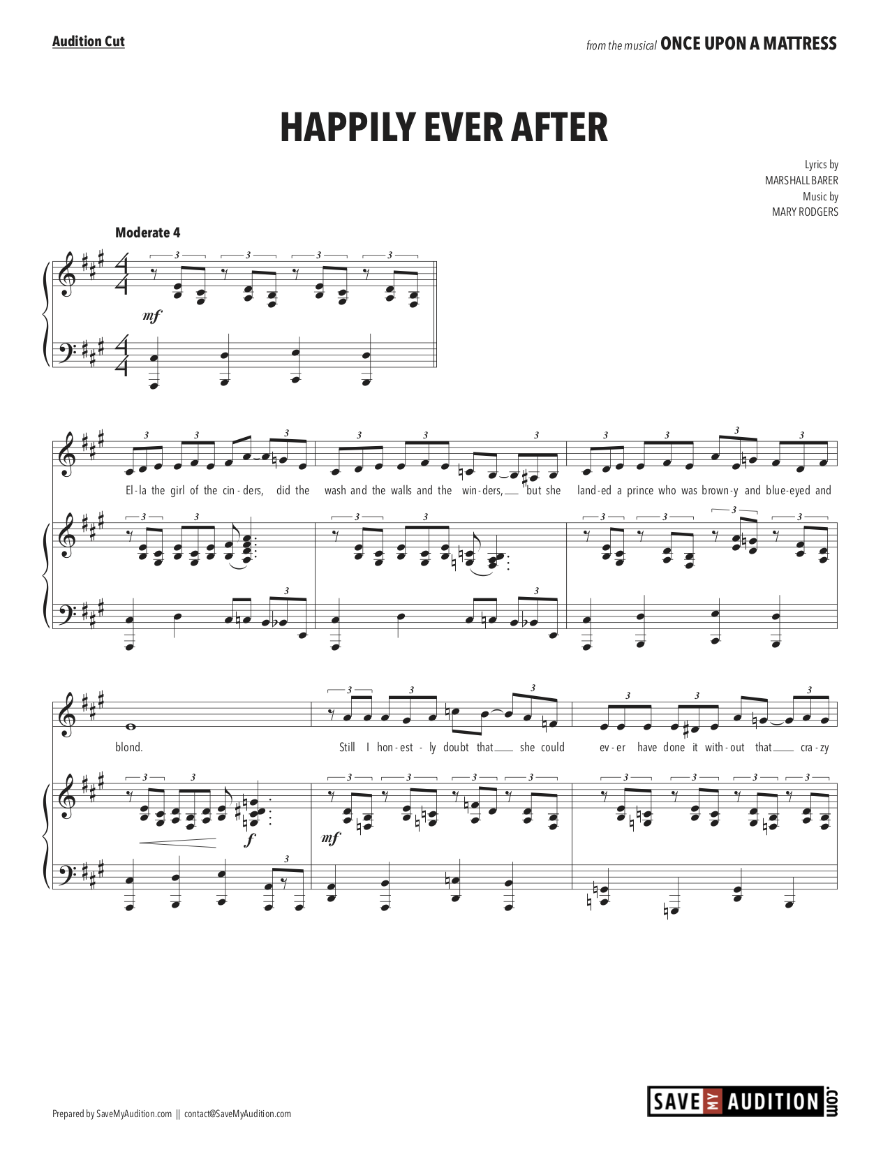 Transpositions — Save My Audition.com