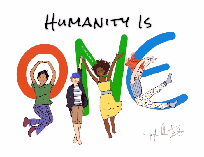 Humanity is One - print — Jacqueline Claire Art
