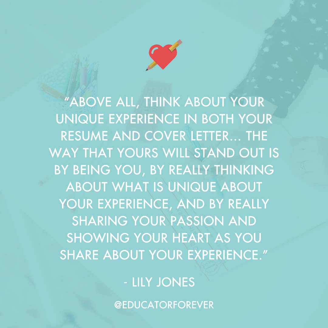 Resume and Cover Letter Tips — Educator Forever